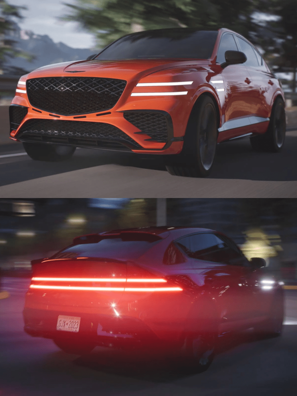 "GV80 쿠페 VS X6 쿠페"... 11월 출시되는 제네시스, BMW에게 도전장 내밀었다