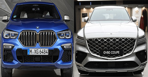 "GV80 쿠페 VS X6 쿠페"... 11월 출시되는 제네시스, BMW에게 도전장 내밀었다